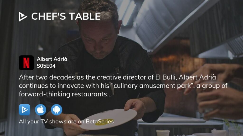 Chefs table - Albert Adrià